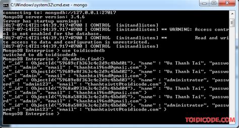 Truy Vấn Dữ Liệu Trong Mongodb