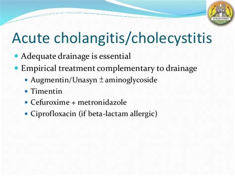 Cholangitis Treatment