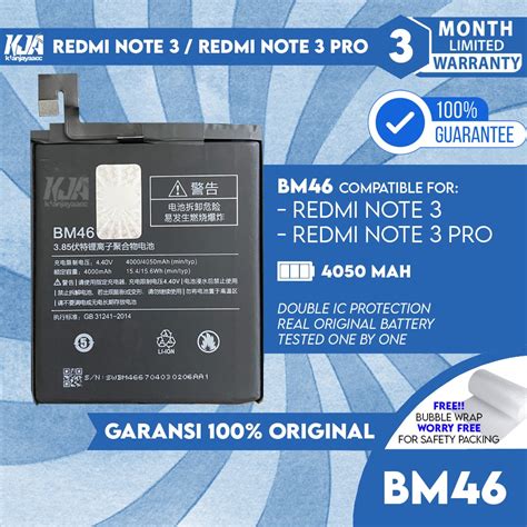 Jual Baterai Original Redmi Note Redmi Note Pro Bm Batre Battery Hp Garansi Ori
