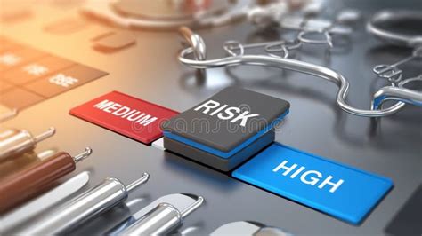 Decision Making Process Risk Management Button With The Word Risk