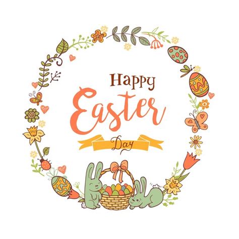Premium Vector Cute Easter Festive Frame