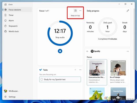 Windows 11 How To Use The Clock App And Pomodoro Timer WinBuzzer