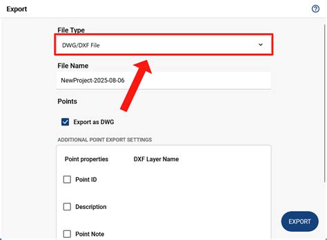 Export A Dwg File Survey Assistant