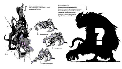 Karasu Raven Ghatanothoa Kaiju Girls Kaiju Girls Absurdres Highres Official Art Second