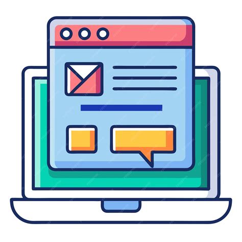 Ui Ux Element Message Clip Art And Vector Design With A White Background Premium Ai Generated