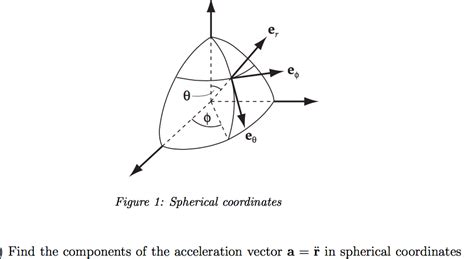 Solved Figure 1 Spherical Coordinates Find The Components