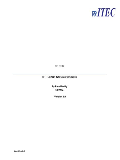 Odi 7 Pdf Oracle Database Data Warehouse