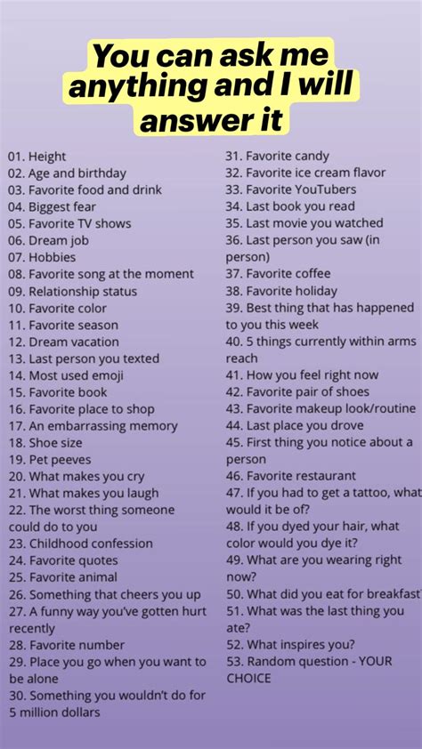 Kahoot Questions About Yourself