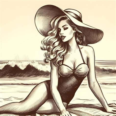 Premium Ai Image Pin Up Vintage