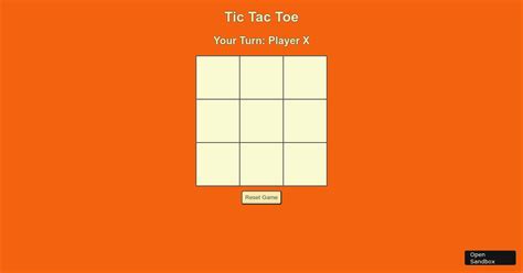 Tictactoehooks Codesandbox