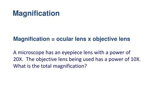 Ppt Magnification Of Microscope Powerpoint Presentation Free