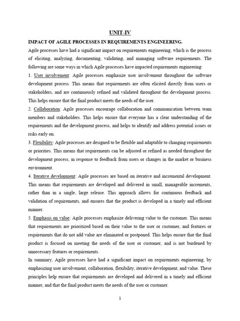 Unit 4 Ase Pdf Agile Software Development Software Development Process