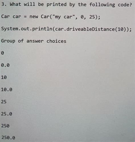 Solved Class Car Private String Name Private Double Mpg