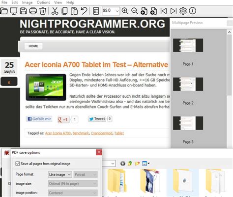 converting a multi page tiff document to a pdf using lowagie itext