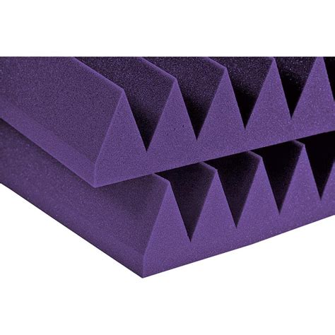 Auralex Studiofoam Wedges 2 Ft W X 2 Ft L X 2 In H Purple Half