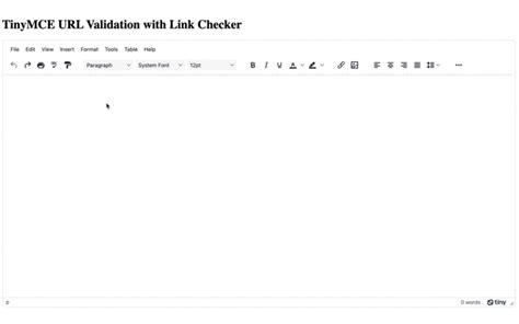 How To Configure Url Validation In Your App Tinymce