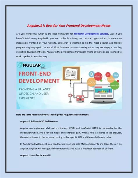 Ppt Angularjs Is The Best Choice For Your Front End Development Needs Powerpoint Presentation