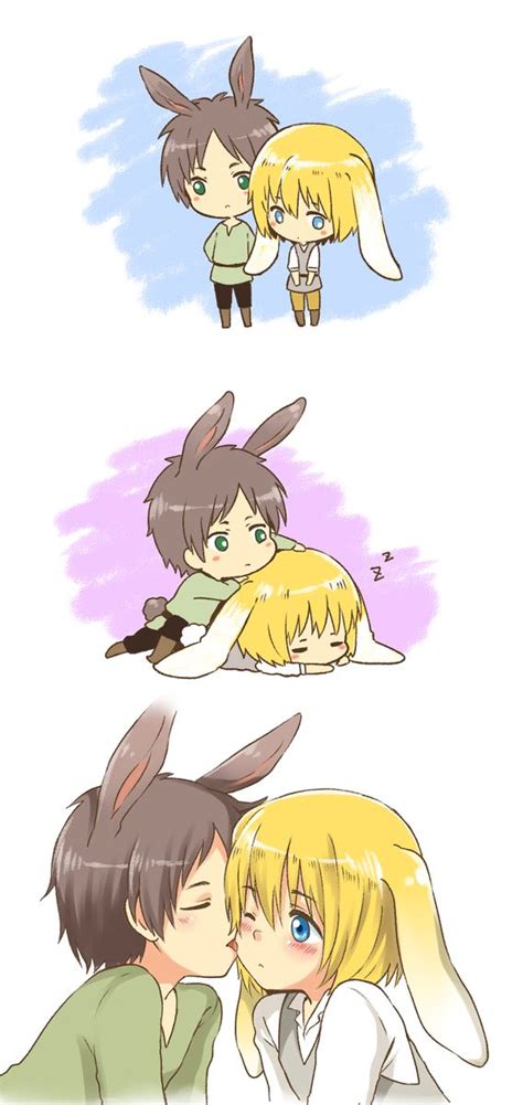 Bunny Eren And Bunny Armin Aot Attack On Titan Funny Attack On