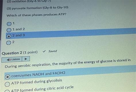 [answered] 2 Oxidation Gly 6 To Gly 7 3 Pyruvate Formation Gly 8 To Gly Kunduz