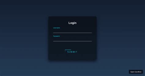 React Animated Login Form Examples Codesandbox