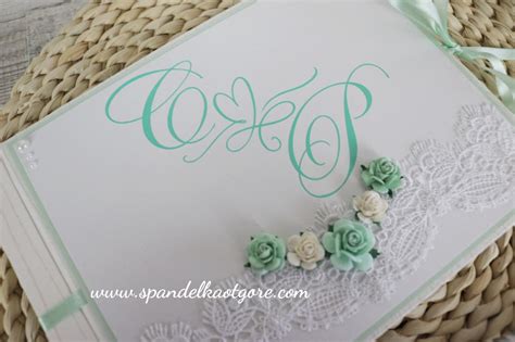 Книга за пожелания мента Книги за пожелания за сватба За Вашата сватба С панделка отгоре