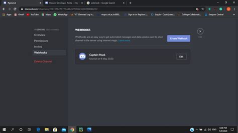 Create A Discord Webhook In Python For A Bot Codespeedy