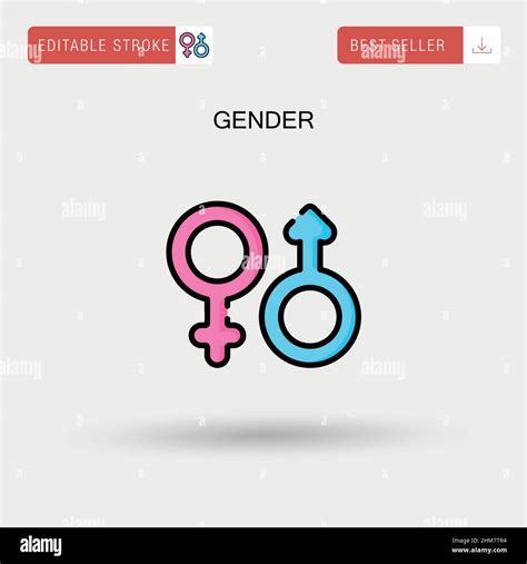 Gender Simple Vector Icon Stock Vector Image And Art Alamy
