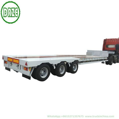 China 40t 2 Axles Gooseneck Low Bed Platform Semi Trailer Gooseneck