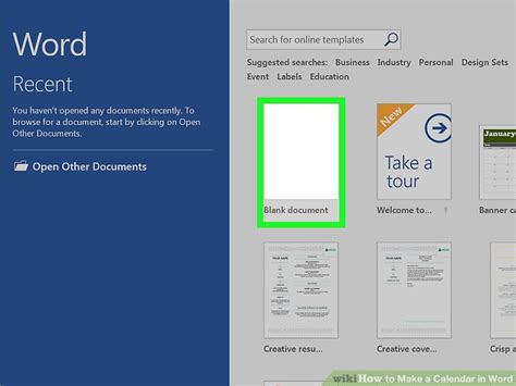 How To Make A Calendar In Word With Pictures WikiHow
