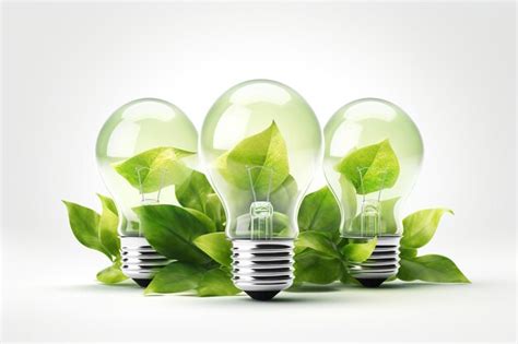 Premium Vector Lightbulb With Tree Inside Isolated On White Background