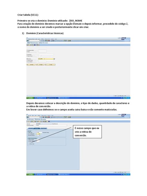 Como Criar Tabelas Em Abap Pdf Informática