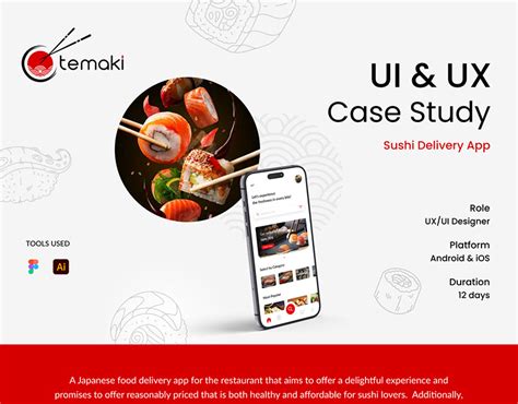 Sushi Delivery App Case Study Behance