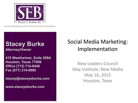 Social Media Implementation Ppt