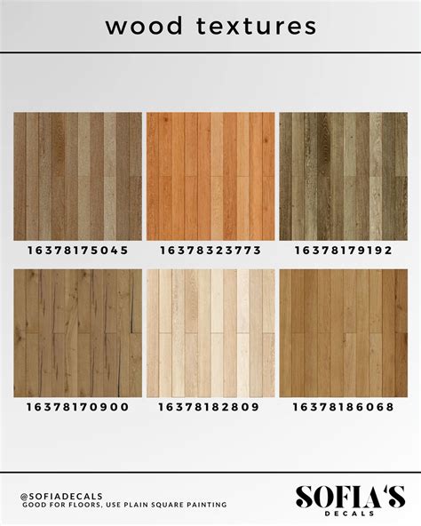 Wood Textures For Flooring And Wallpapers Roblox Wood Decal Floor