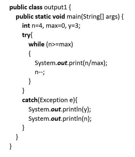 Solved Public Class Output3 Public Static Void