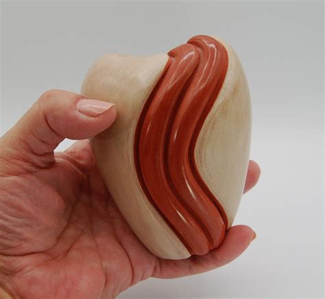 Jemez Marcella Mars Yepa Vase Melon Ribbed Heart Variation Polychrome Small Polished Etsy