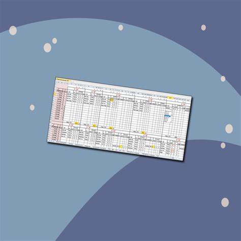 Составление расписания в Excel