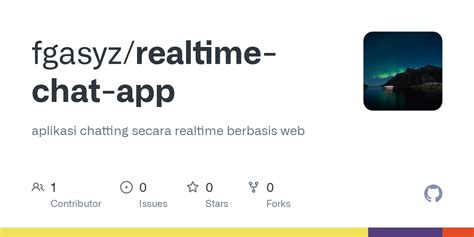 GitHub Fgasyz Realtime Chat App Aplikasi Chatting Secara Realtime Berbasis Web