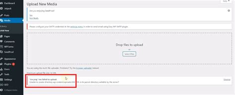 Upload Folder Is Not Writable Export And File Upload Features Will Not