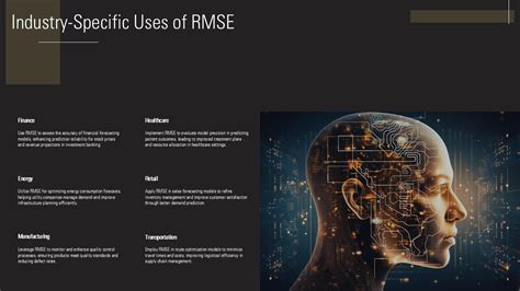 industry specific uses of rmse ppt template st ai ss ppt presentation