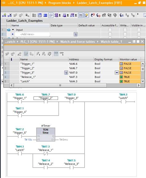 Plc Basics Latches Ladder Logic Latches Automation