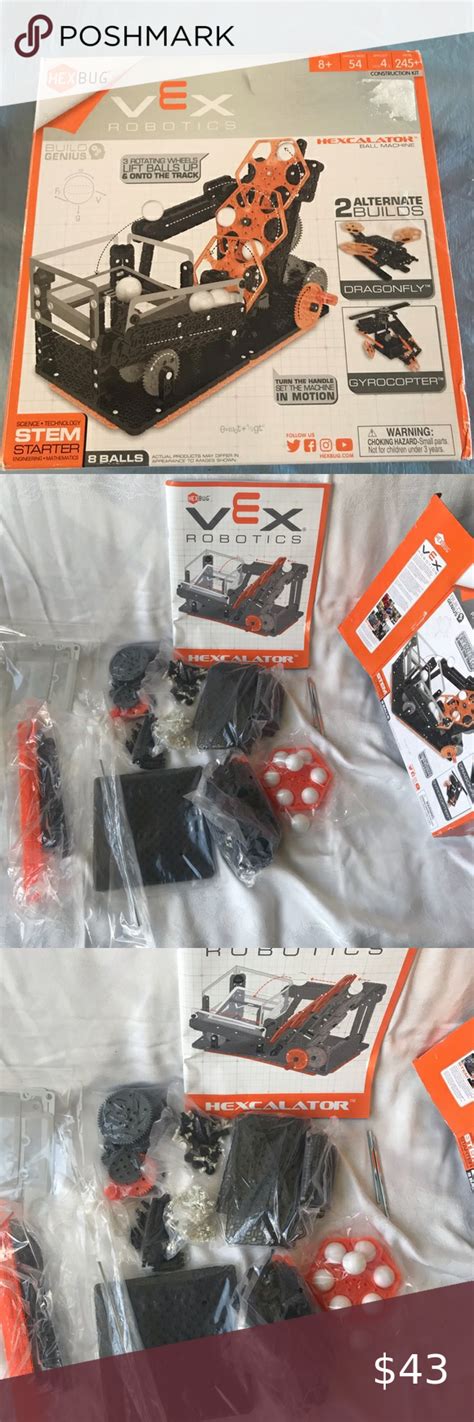 Hexbug Vex Robotics Hexcalator Ball Machine Dragonfly Gyrocopter New Hexbug Vex Robotics Hexcalator Ball Machine Dragonfly Gyrocopter New