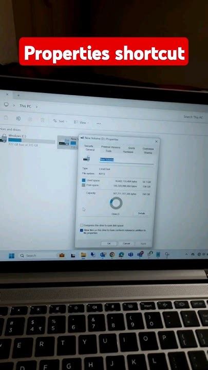 Properties Shortcut Computer Windows Computershortcut Tipsandtricks