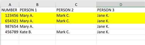 Split Excel If The Column B C D Is Same As Other Rows Column B C D