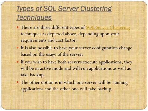 Ppt Sql Server Clustering The Pertinent Choice Powerpoint