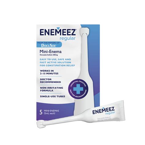 Enemeez® Docusate Sodium 283mg Mini Enema 5 Count Enemeez