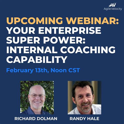 Agile Velocity On Linkedin Webinar Developing Coaching Capability Agile Velocity