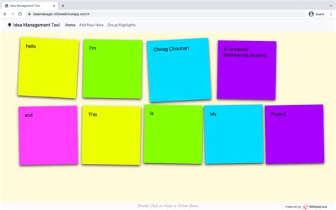 Github Chirag 23idea Management Tool It Is A Simple Web Application Made Using Hmtlcss
