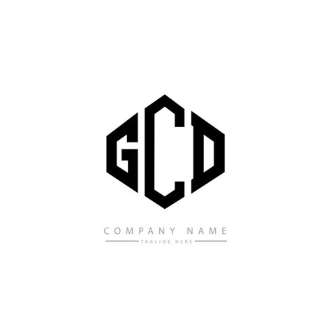 GCD Letter Logo Design With Polygon Shape GCD Polygon And Cube Shape Logo Design GCD Hexagon
