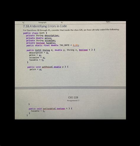 7 18 4 identifying errors in code for questions 38